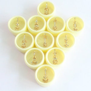 Buy 2 Box Gold/silver Long Face Bindi Stickers,bridal Bindis Stickers ...