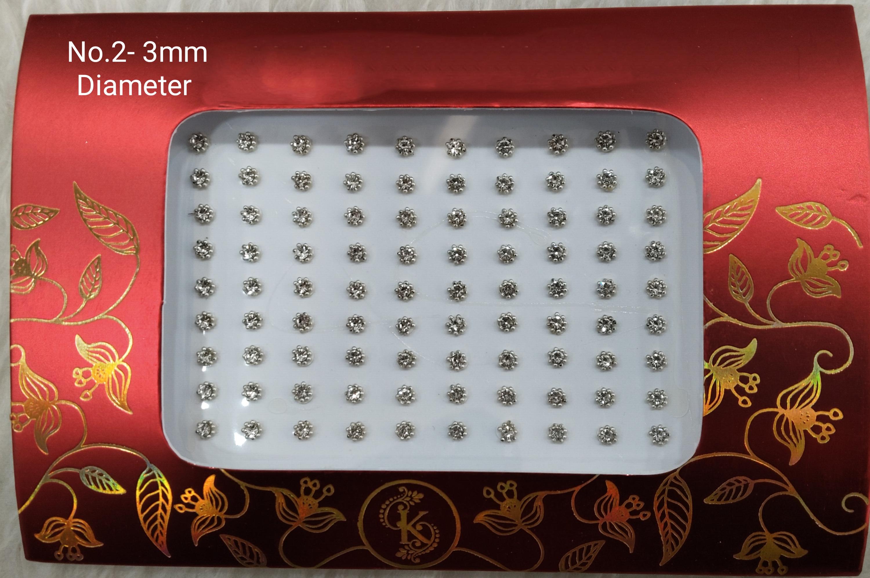 180 Silver Round Bindi Stickers: Face Jewels, Bollywood India Bindis - Etsy