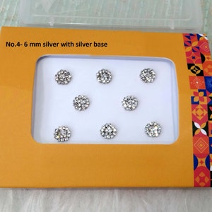 Bindi Silver Round Bindis ,bridal Gold Bindis,face Jewels Bindis,gold ...
