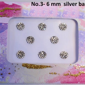 Bindi Silver Round Bindis bridal Gold Bindisface Jewels | Etsy