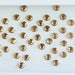 Gold Fake Nose Studs Stickers,85 Gold Belly Dance Art Small Round Stick ...