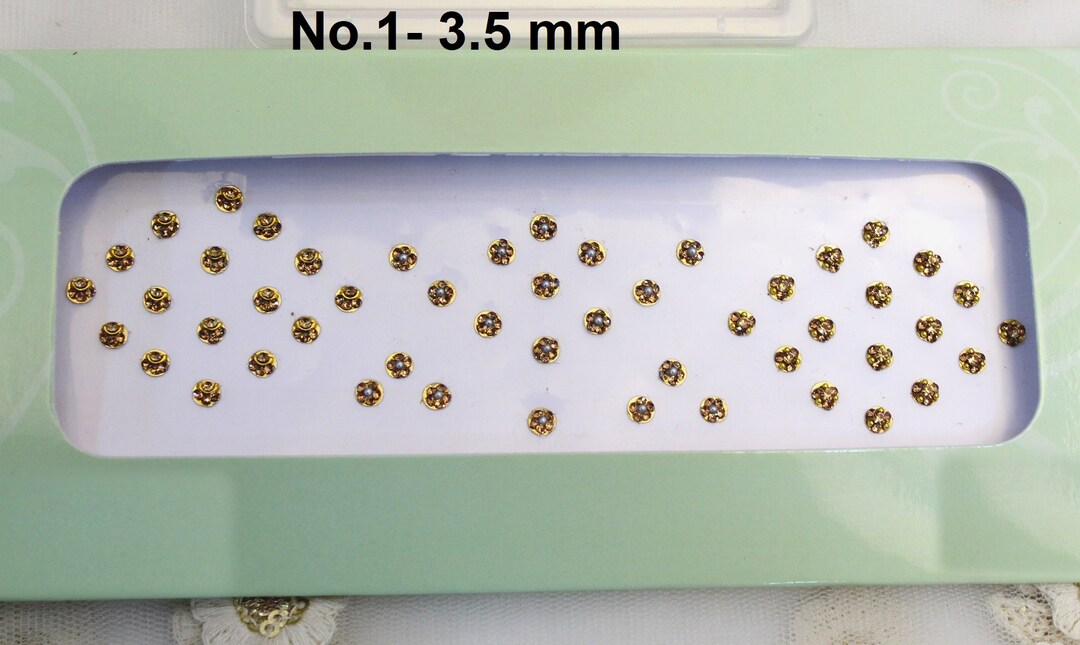 Bindi Gold Round Bindis bridal Gold Bindisstone Bindisgold - Etsy