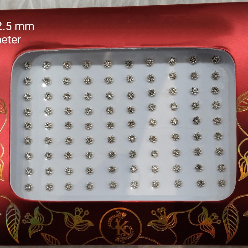 Indian Bindis Silver - Etsy
