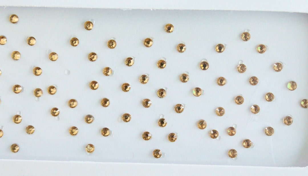 Gold Fake Nose Studs Stickers,85 Gold Belly Dance Art Small Round Stick ...