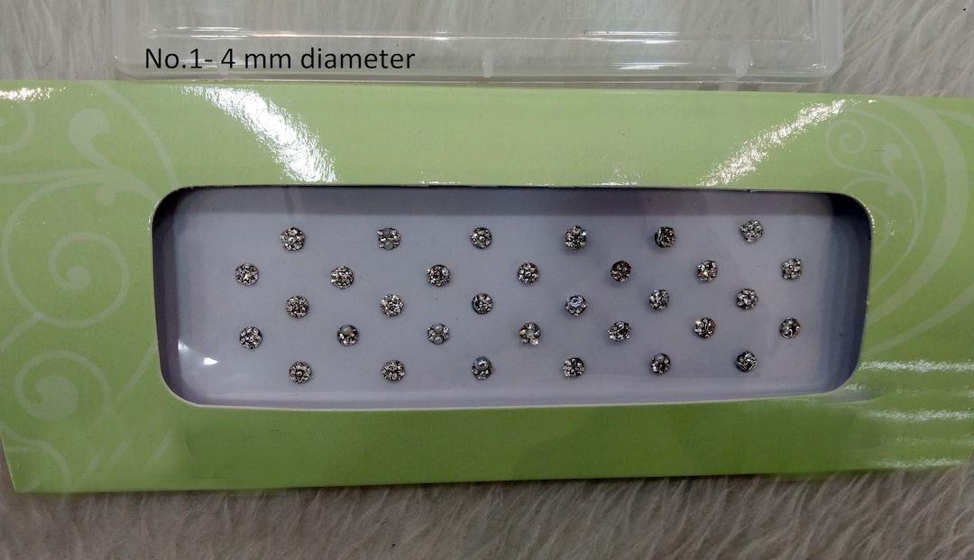 Bindi Silver Round Bindis Face Jewels,round Bindis,stone Bindi,silver ...