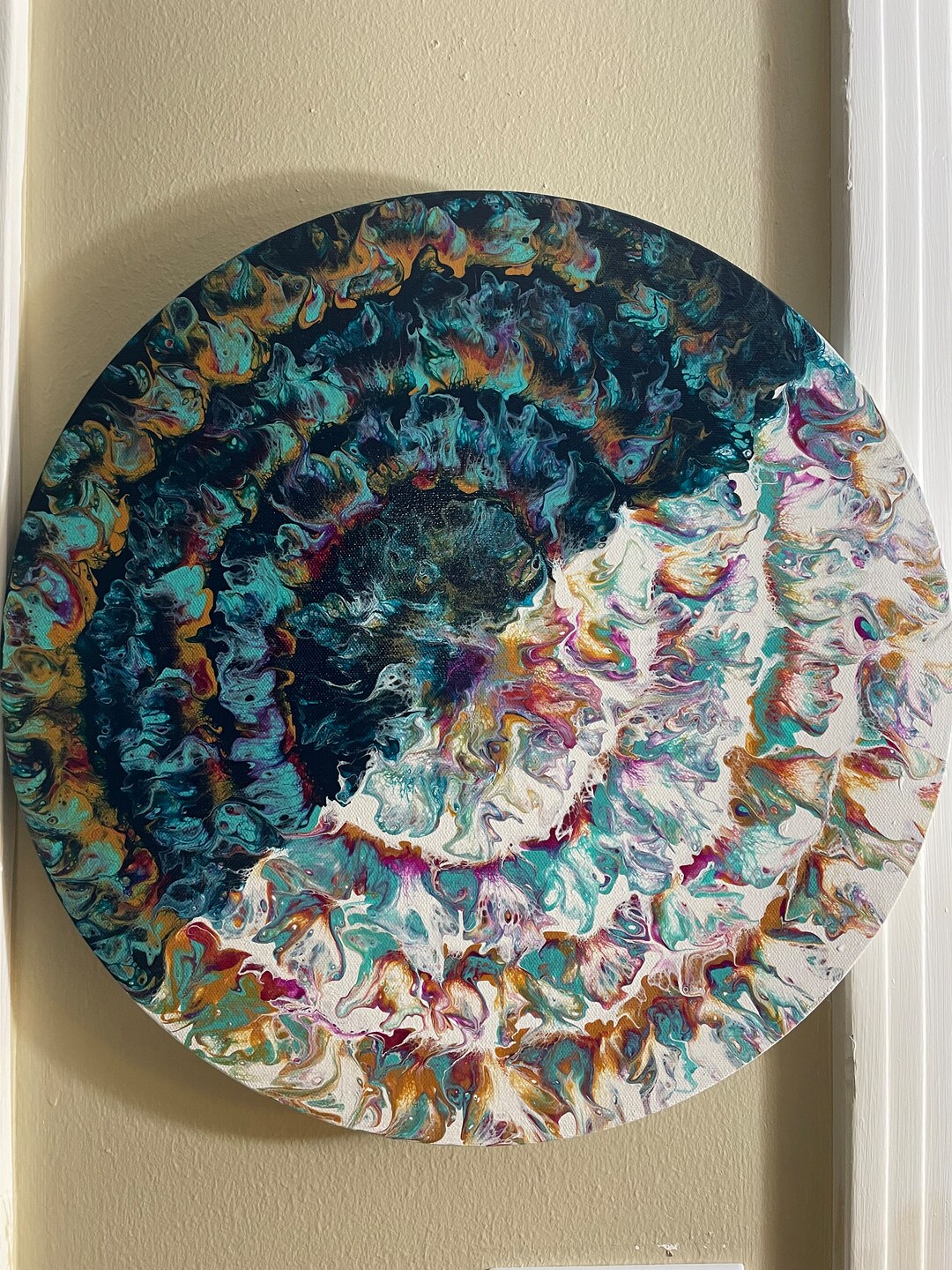 Spiral Acrylic Abstract Painting - Etsy