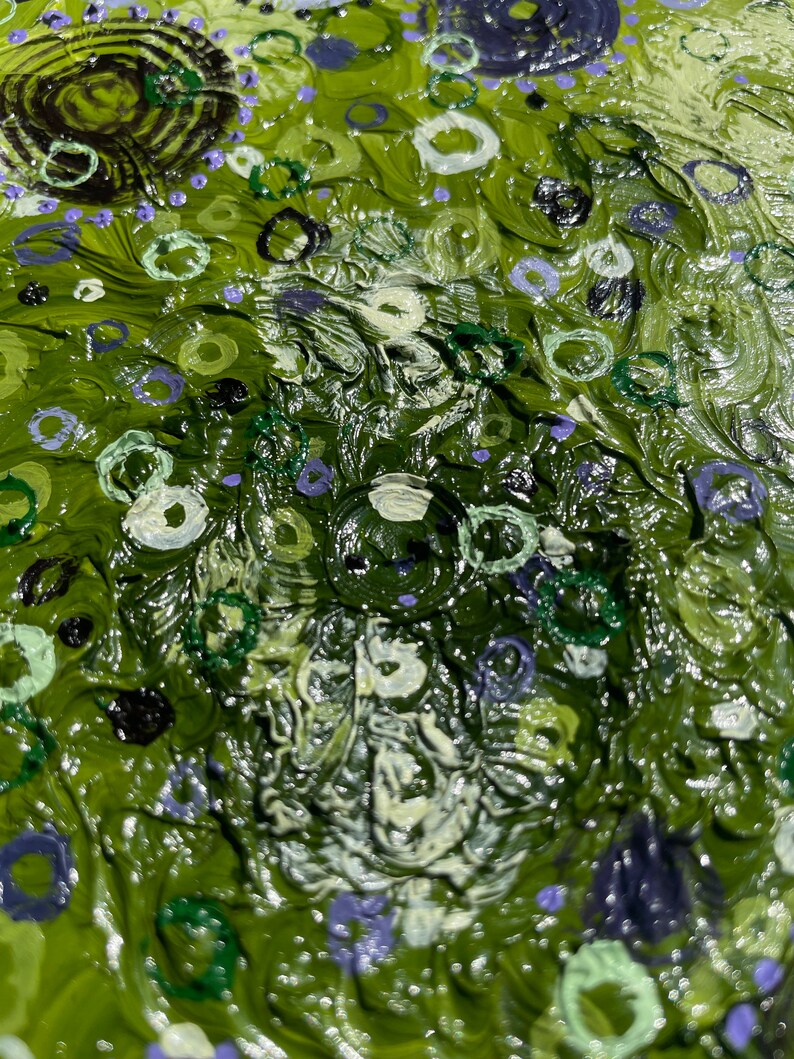 Green Abstract Oil Painting - Etsy