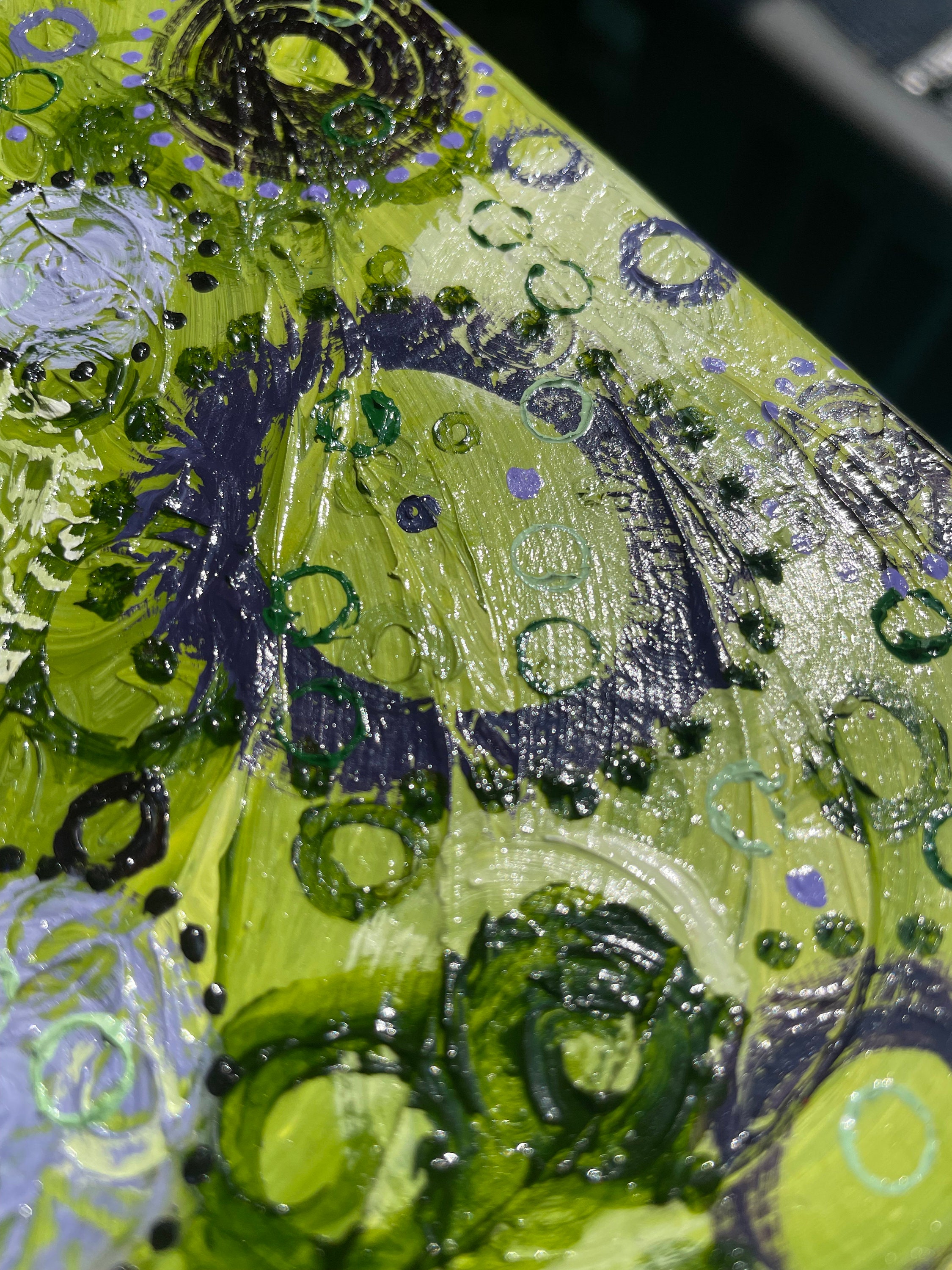 Green Abstract Oil Painting - Etsy