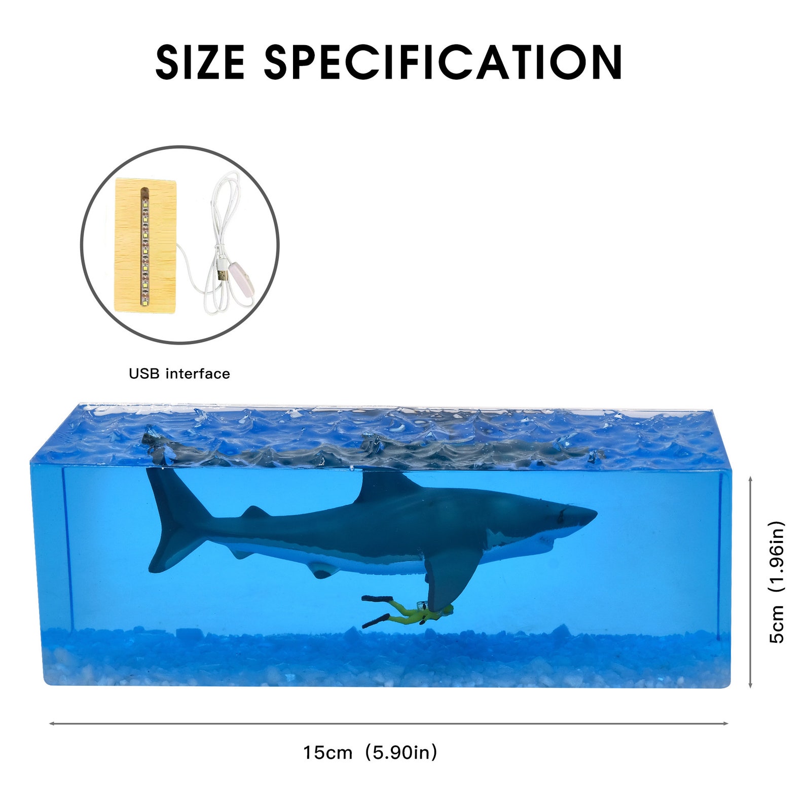 Transparent Resin Marine Life Creative Gift Ornament - Etsy