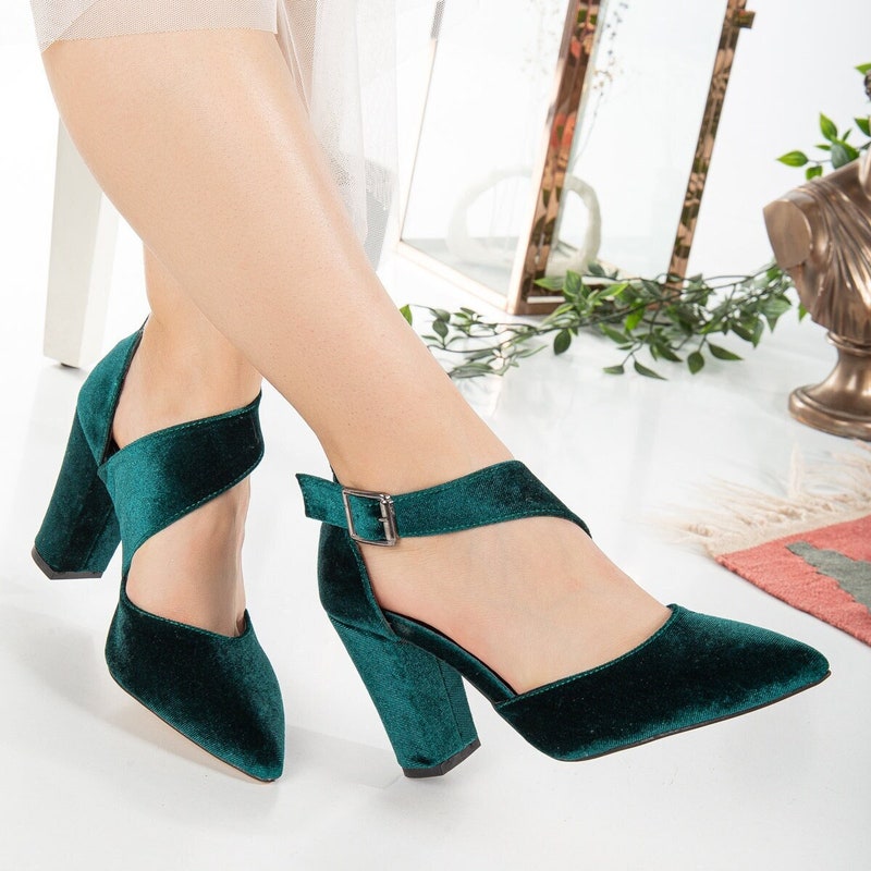 Green High Heels - Etsy