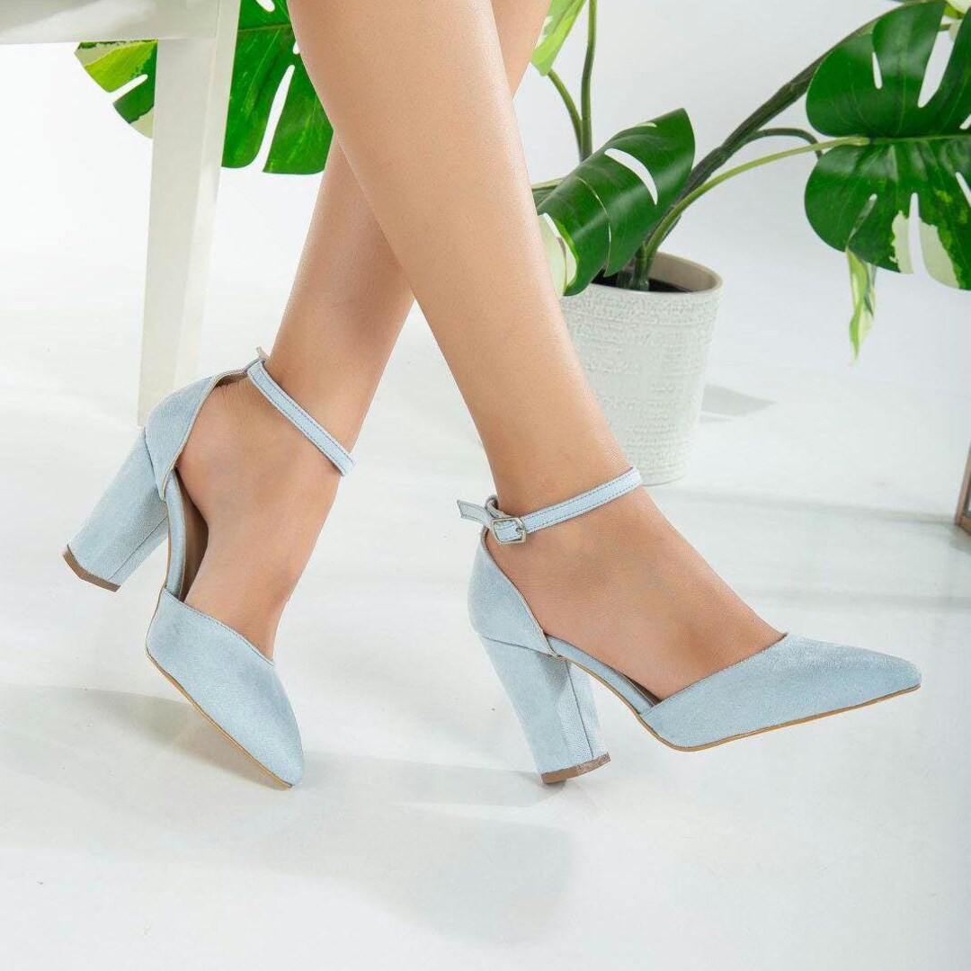 Blue Bride Shoes, Blue Wedding Shoes, Baby Blue Heels, Blue Heels, Blue ...