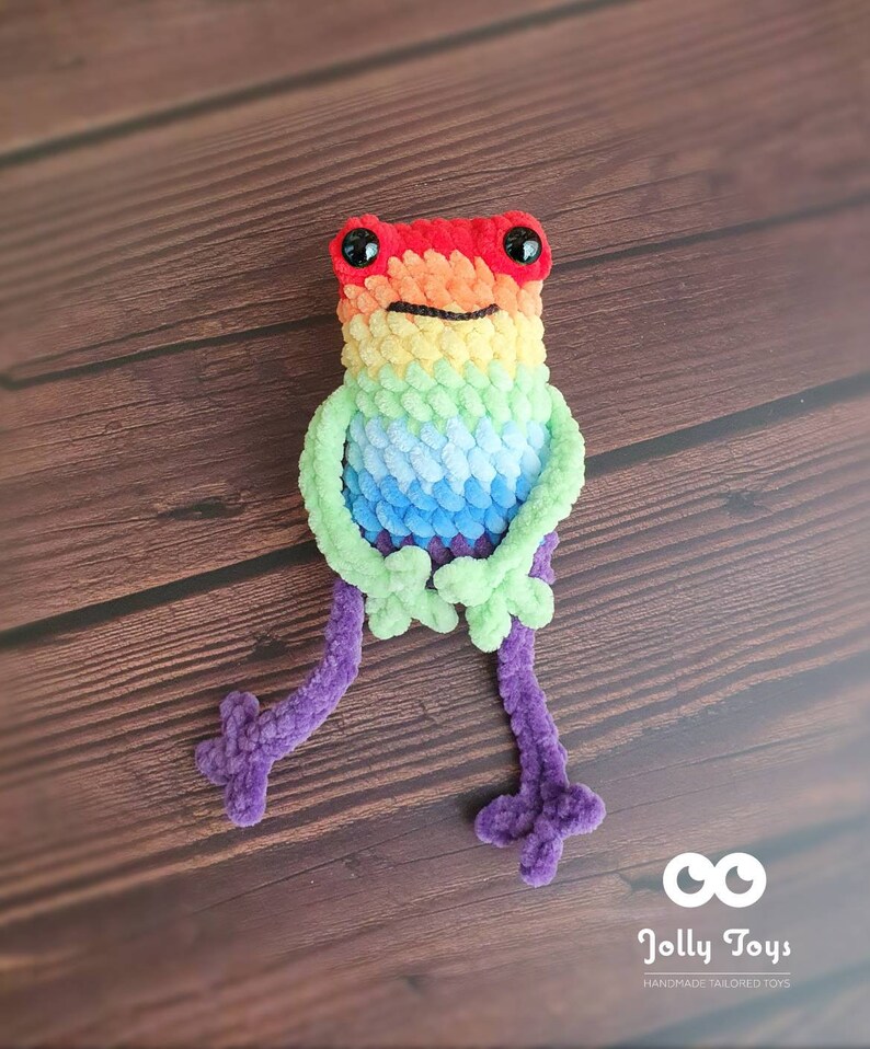 Funny Leggy Frog Crazy Frog Ready to Ship Amigurumi Plush Froggy ...