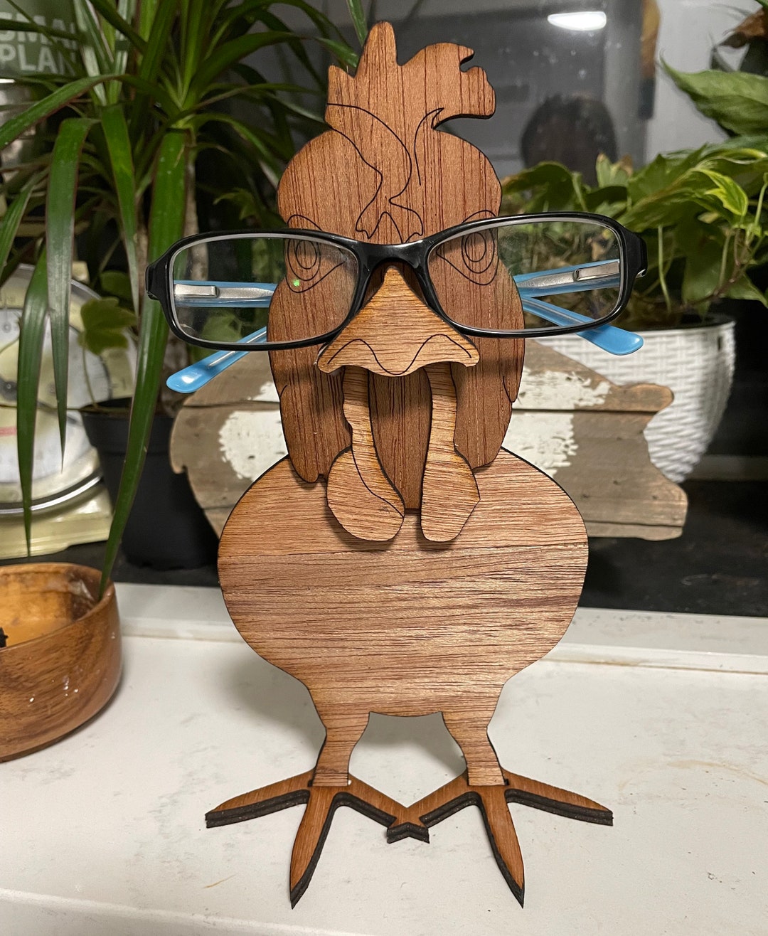 Farmhouse Chicken Eyeglasses Stand - Etsy