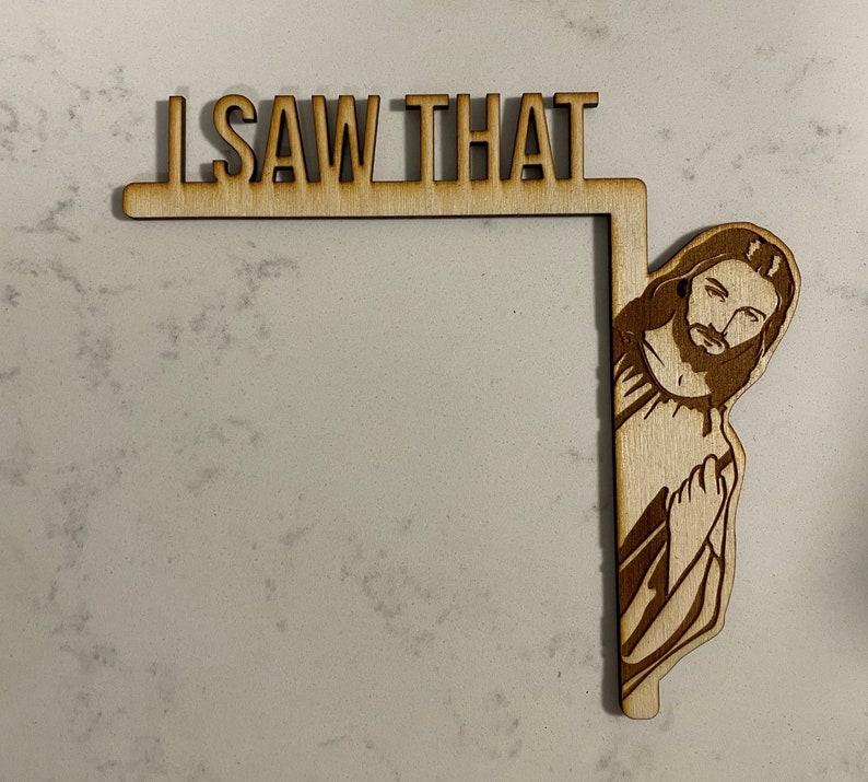 Jesus Door Wall Sign “I Saw That” - Etsy
