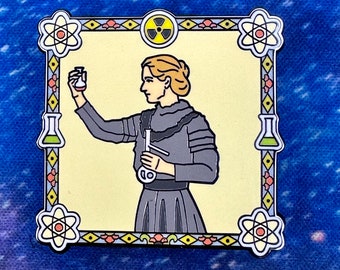 Marie Curie Radium Beaker Pin Women in STEM - Etsy