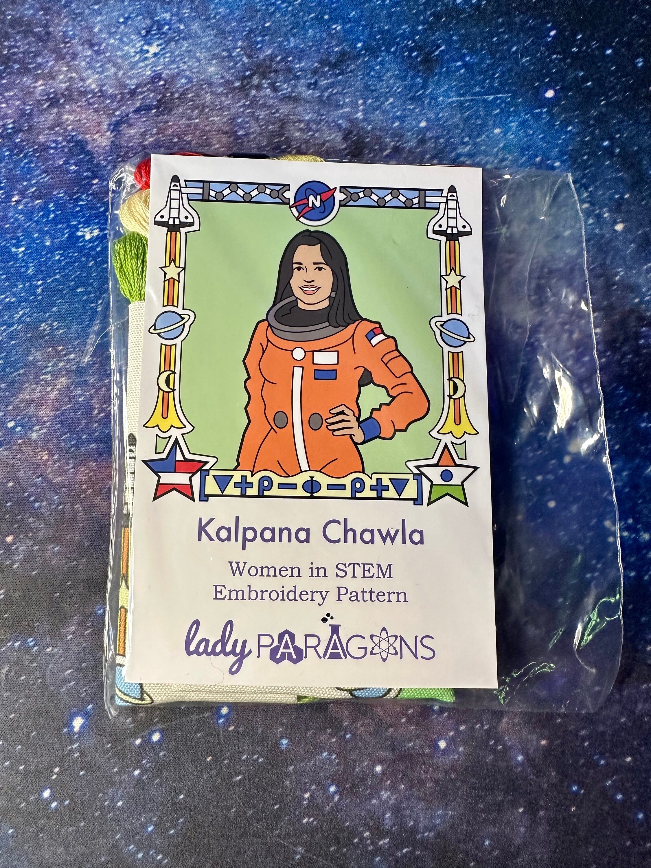 Kalpana Chawla Women in STEM Embroidery Kit - Etsy