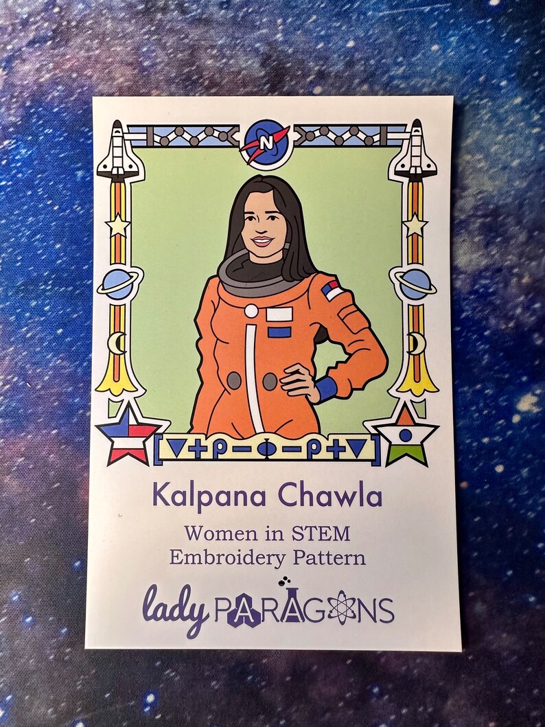 Kalpana Chawla Women in STEM Embroidery Kit - Etsy