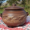 Small Ceramic Pot With Lid Baking Pot Ukrainian Pottery Bakeware ...