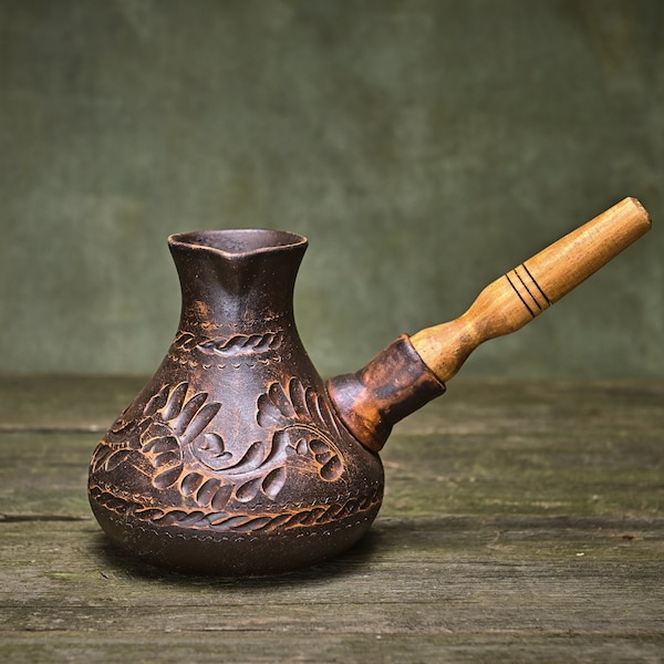 Pottery Coffee Pot - Etsy