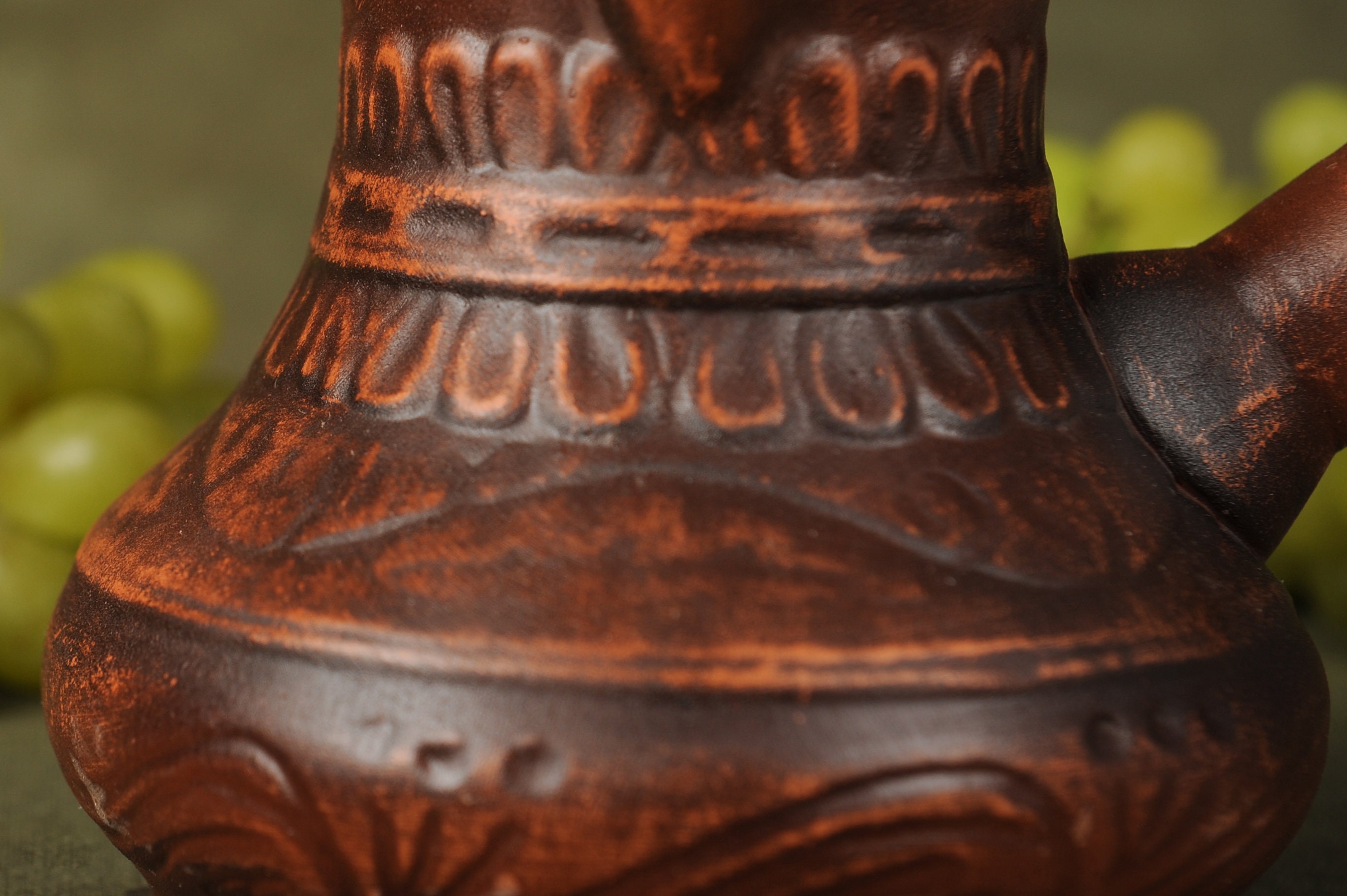 Brown Red Clay Coffee Pot Home & Living Drink & Barware etna.com.pe