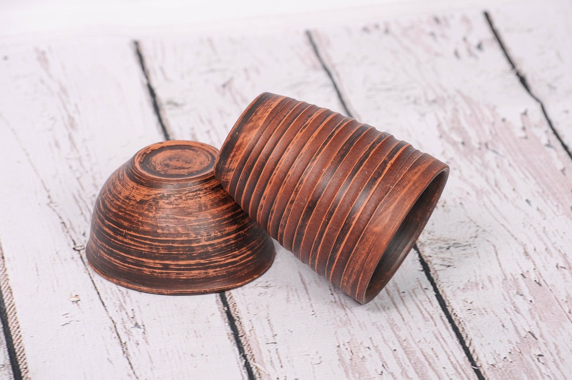 Handmade Clay Glassful Drinking Glass Handcrafted Pottery - Etsy