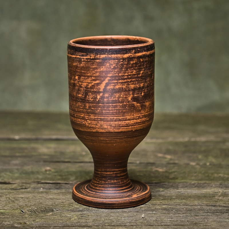 Ceramic Wine Goblet - Etsy