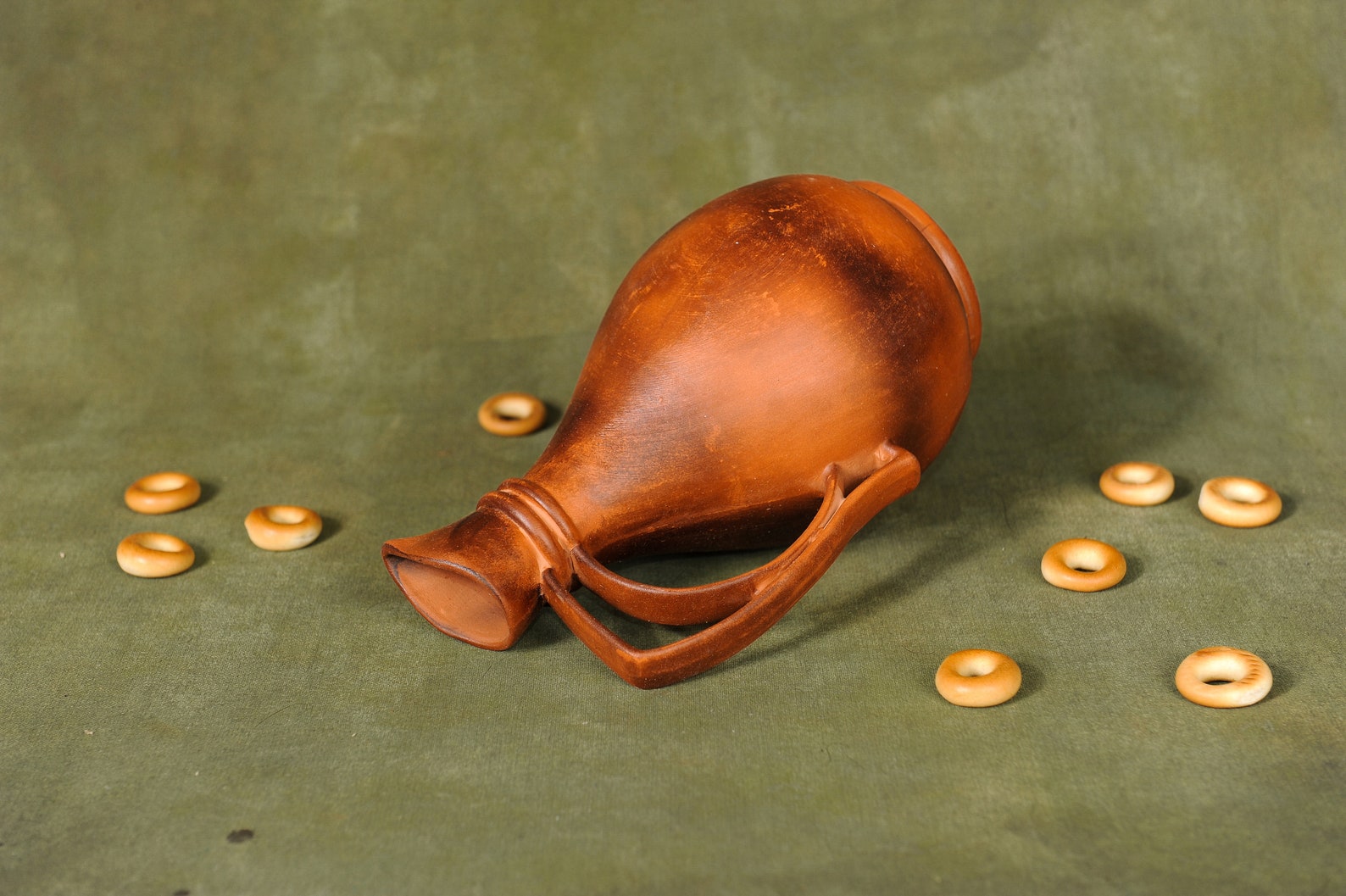 Ceramic Set Jug With 6 Shot Glasses Wedding Gift Red Clay - Etsy