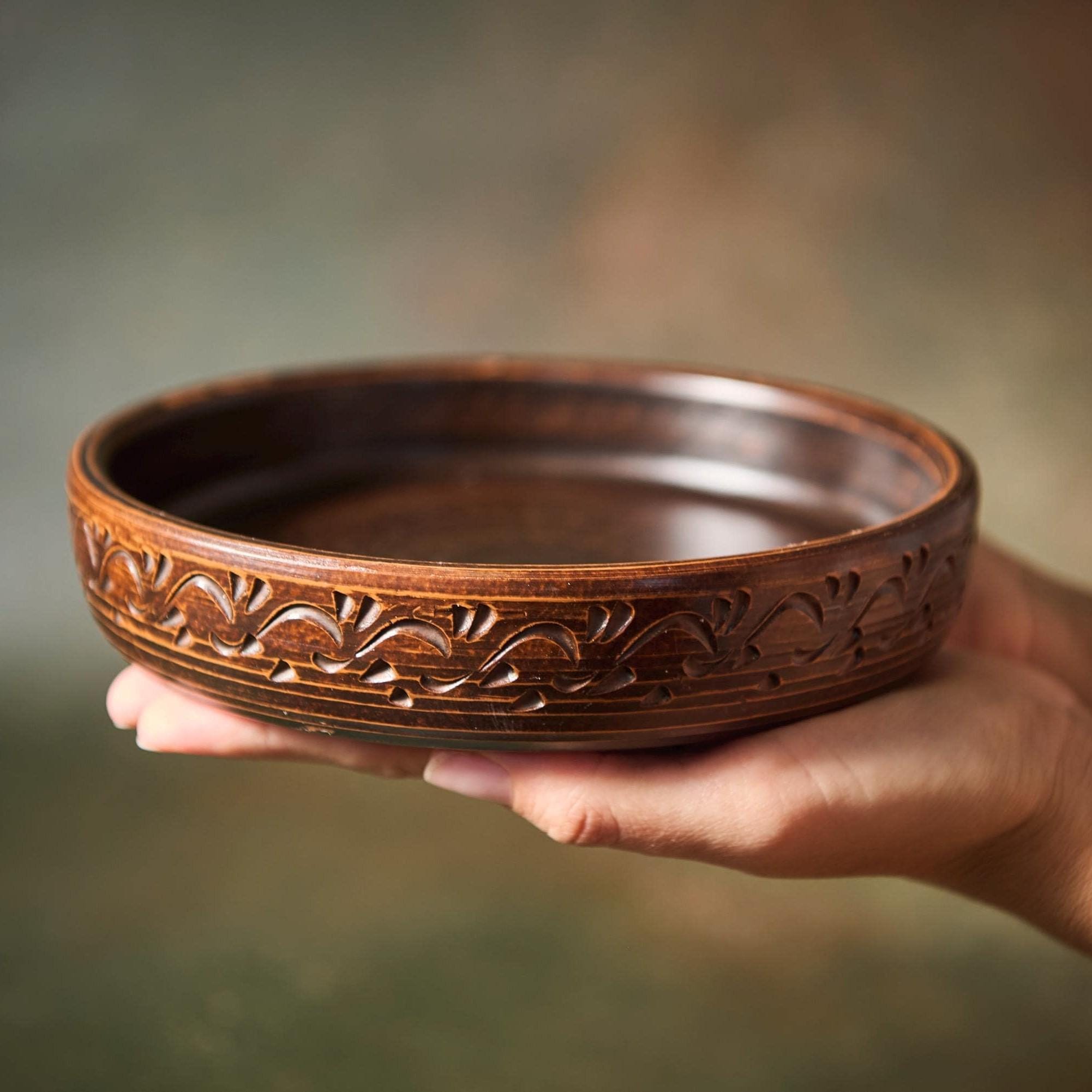 Ketsi Pan: Handmade Georgian Clay Oven Dish for Baking and Serving - Etsy