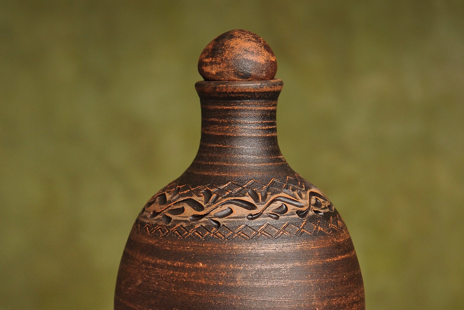 Handmade Red Clay Bottle Vessel Jug for Wine Water Juice Milk - Etsy