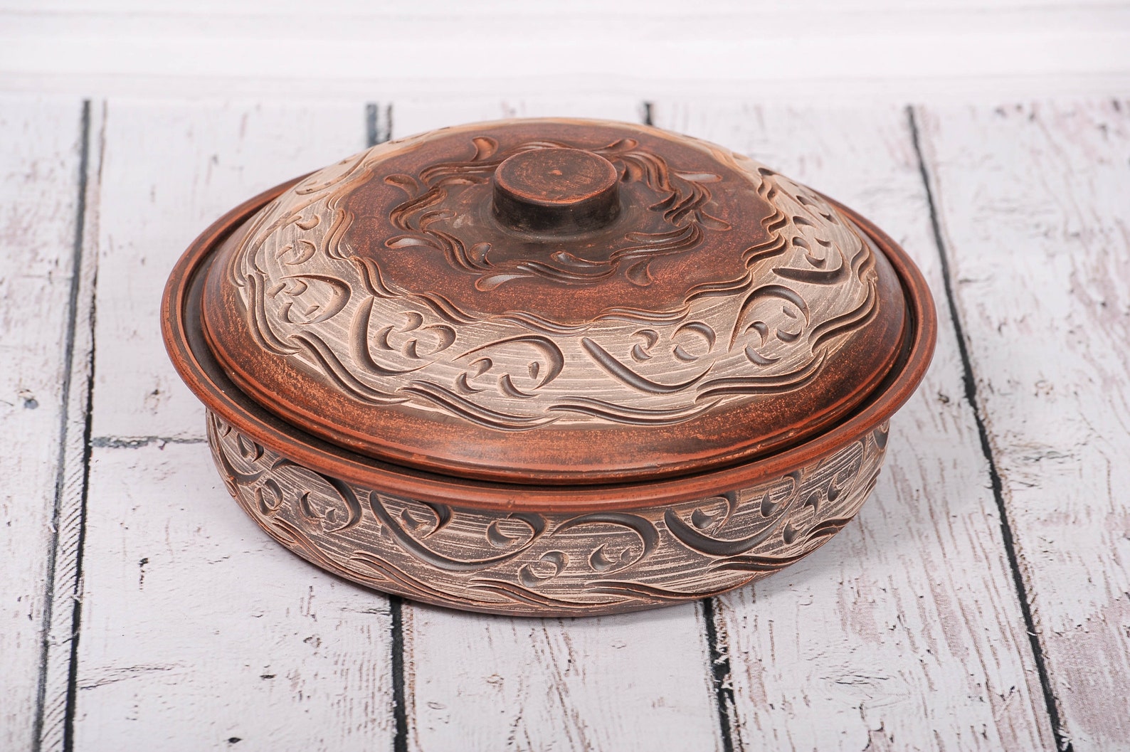 Handmade Clay Cooking Pot Frying Pan Organic Ceramics Baking - Etsy Canada