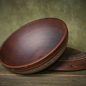 Big Cooking Pot Ceramic Baking Dish With Lid Clay Saucepan Handmade ...