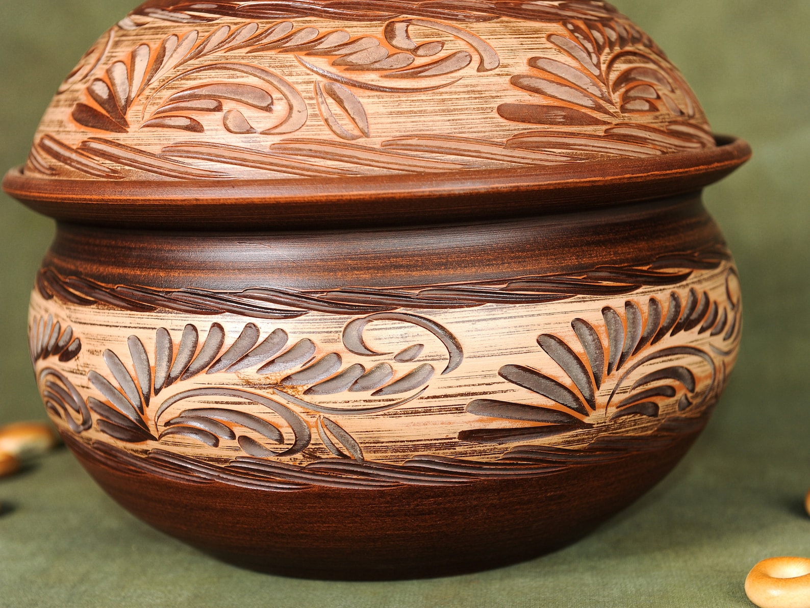 Big Ceramic Baker Pot Handmade Bread Baking Dish Cooking - Etsy