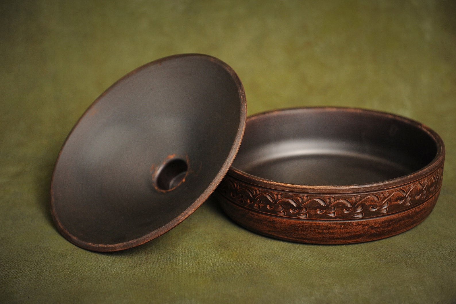 Handmade Clay Cooking Pot Frying Pan Organic Ceramics Bread - Etsy