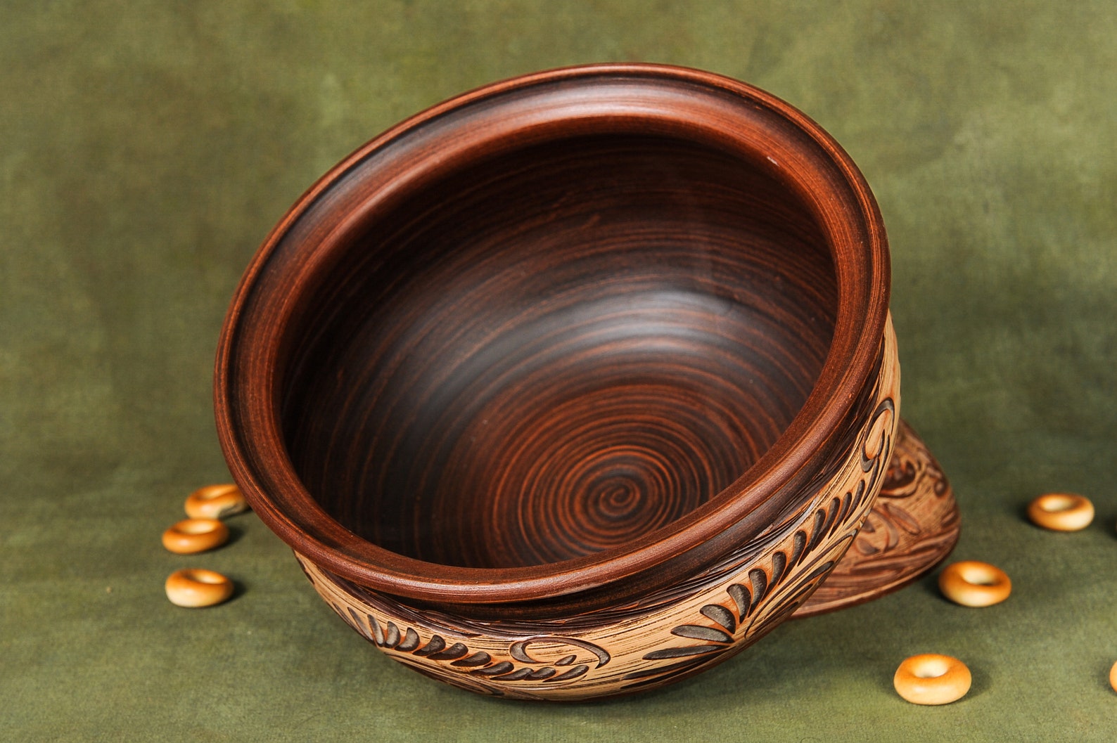 Big Ceramic Baker Pot Handmade Bread Baking Dish Cooking - Etsy