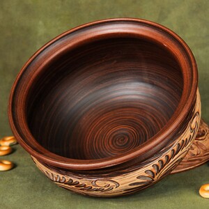 Big Ceramic Baker Pot Handmade Bread Baking Dish Cooking - Etsy