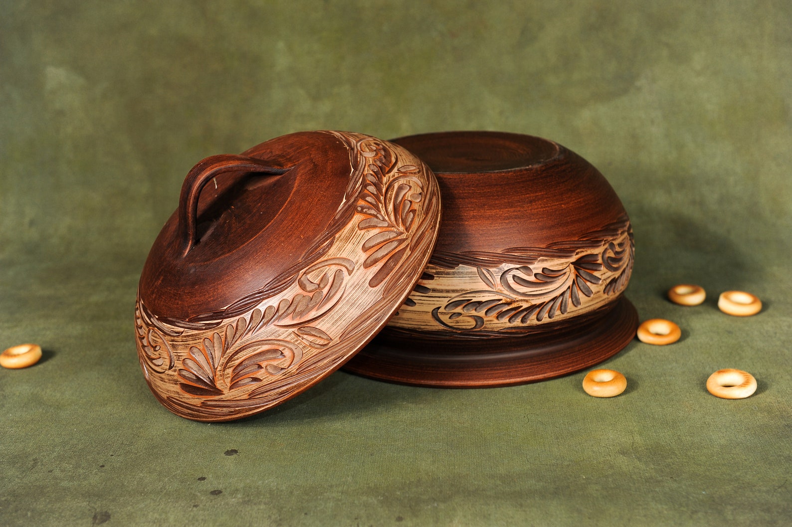 Big Ceramic Baker Pot Handmade Bread Baking Dish Cooking - Etsy