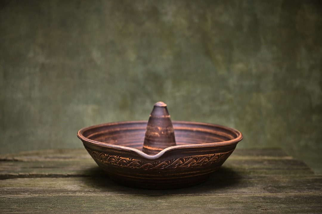 Handmade Unglazed Ceramic Chicken Roaster: Healthy Cooking Plate - Etsy