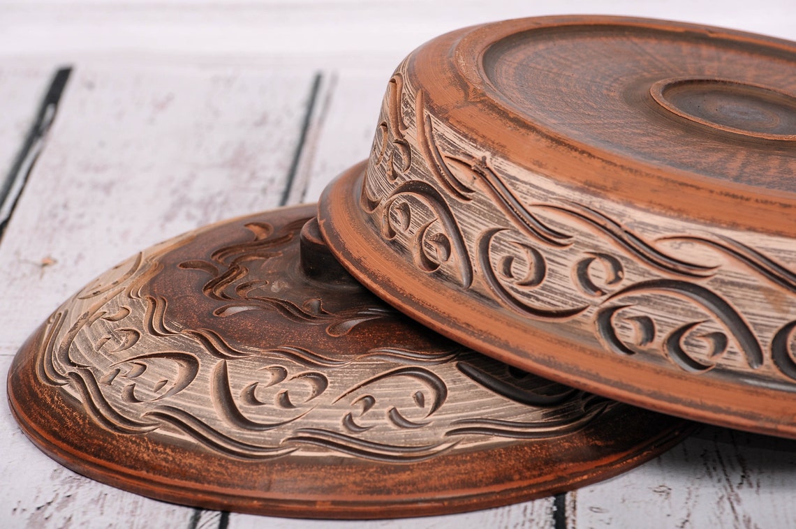 Handmade Clay Cooking Pot Frying Pan Organic Ceramics Baking - Etsy Canada