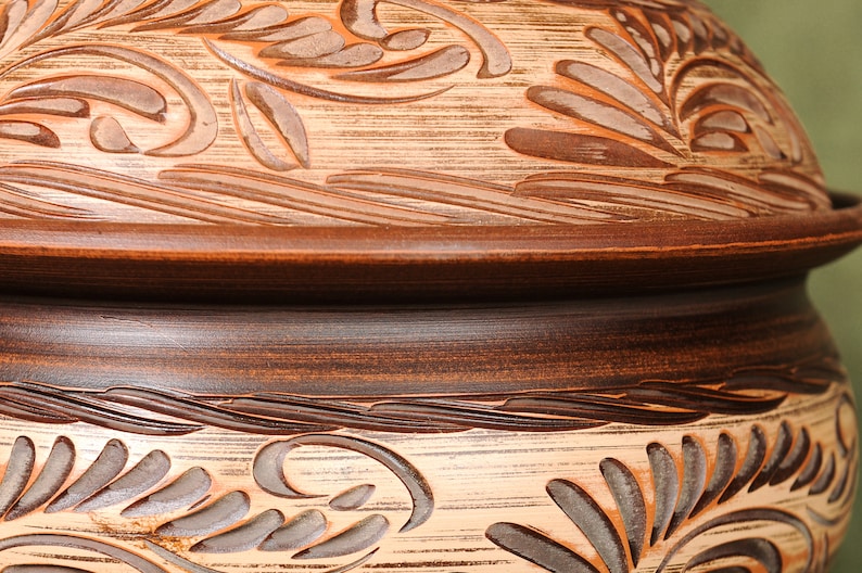 Big Ceramic Baker Pot Handmade Bread Baking Dish Cooking - Etsy