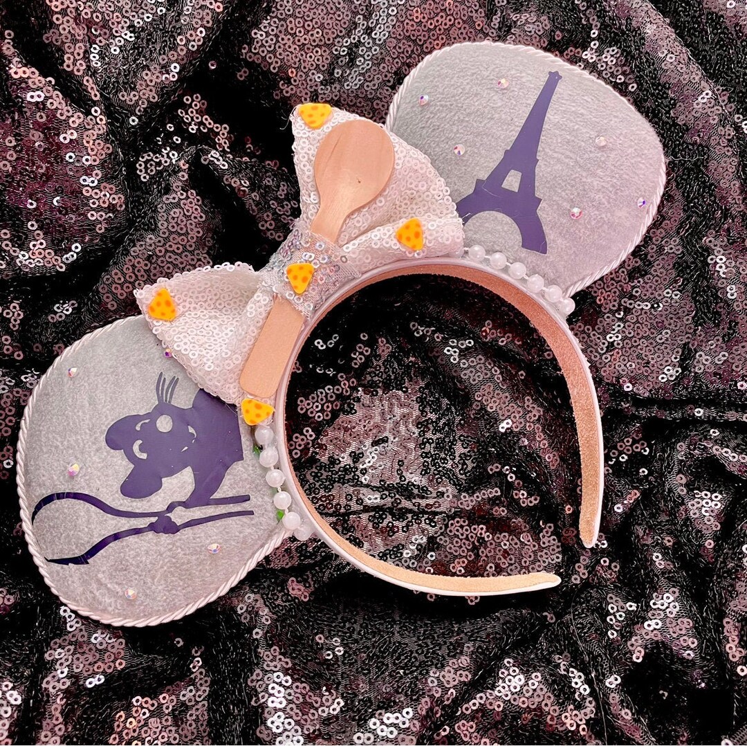 Ratatouille Remi Minnie Ears - Custom Hand-made Disney Inspired Mickey ...