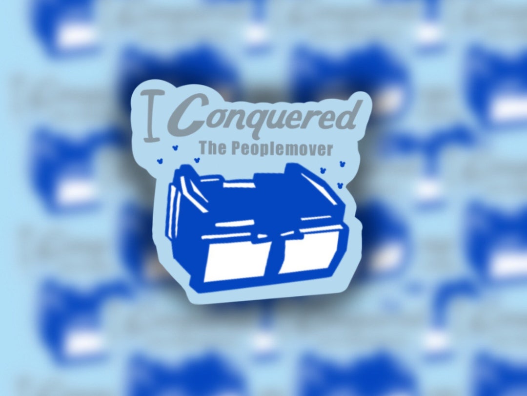 Peoplemover Ride Themed Laptop Sticker Custom Hand-made Disney Inspired ...