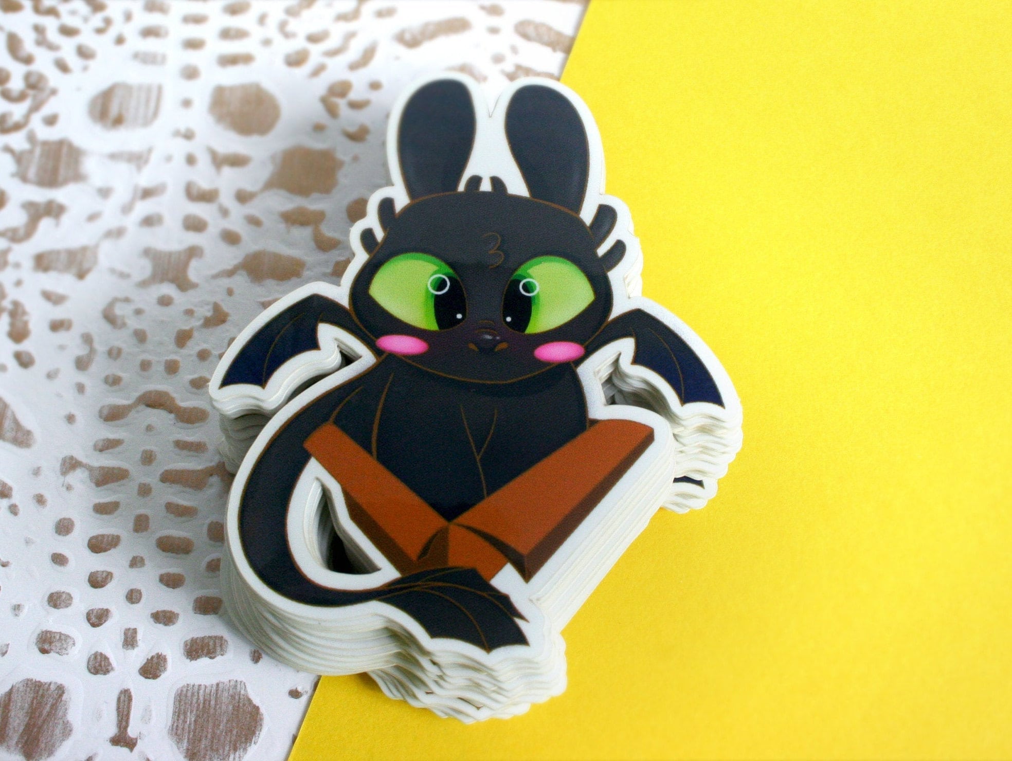 Baby Night Furry and Light Furry Stickers Htty-dragon Cute - Etsy