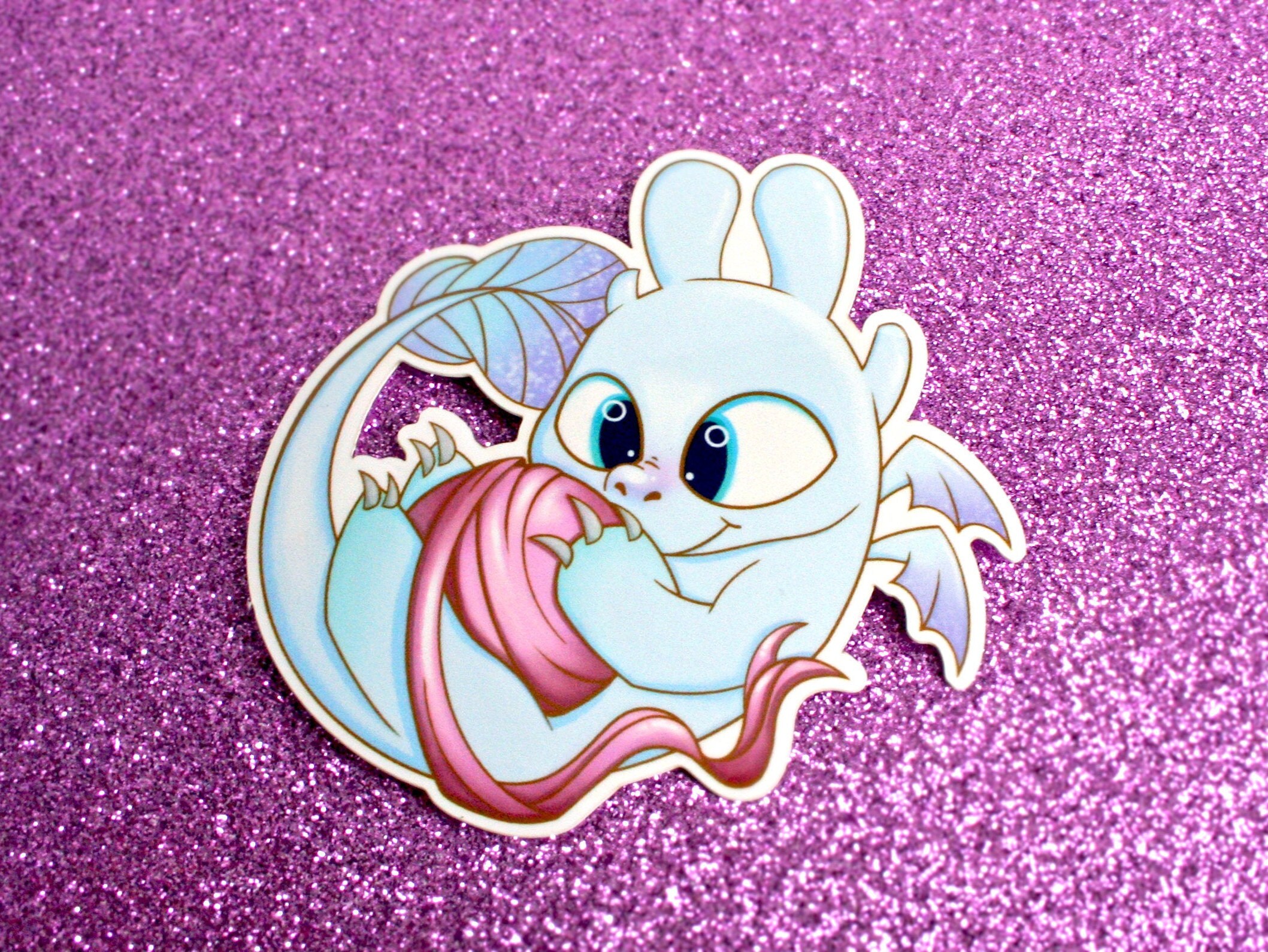 Baby Night Furry and Light Furry Stickers Htty-dragon Cute - Etsy