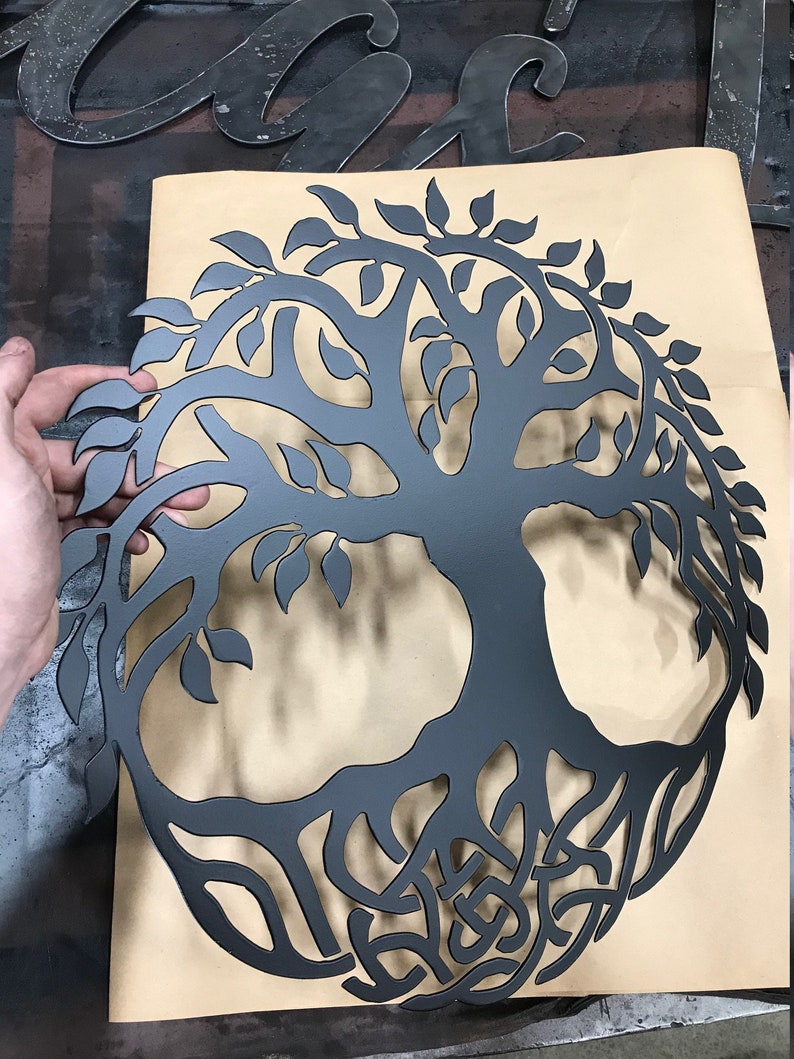 Celtic Tree of Life Plasma Cut Metal Wall Art | Etsy