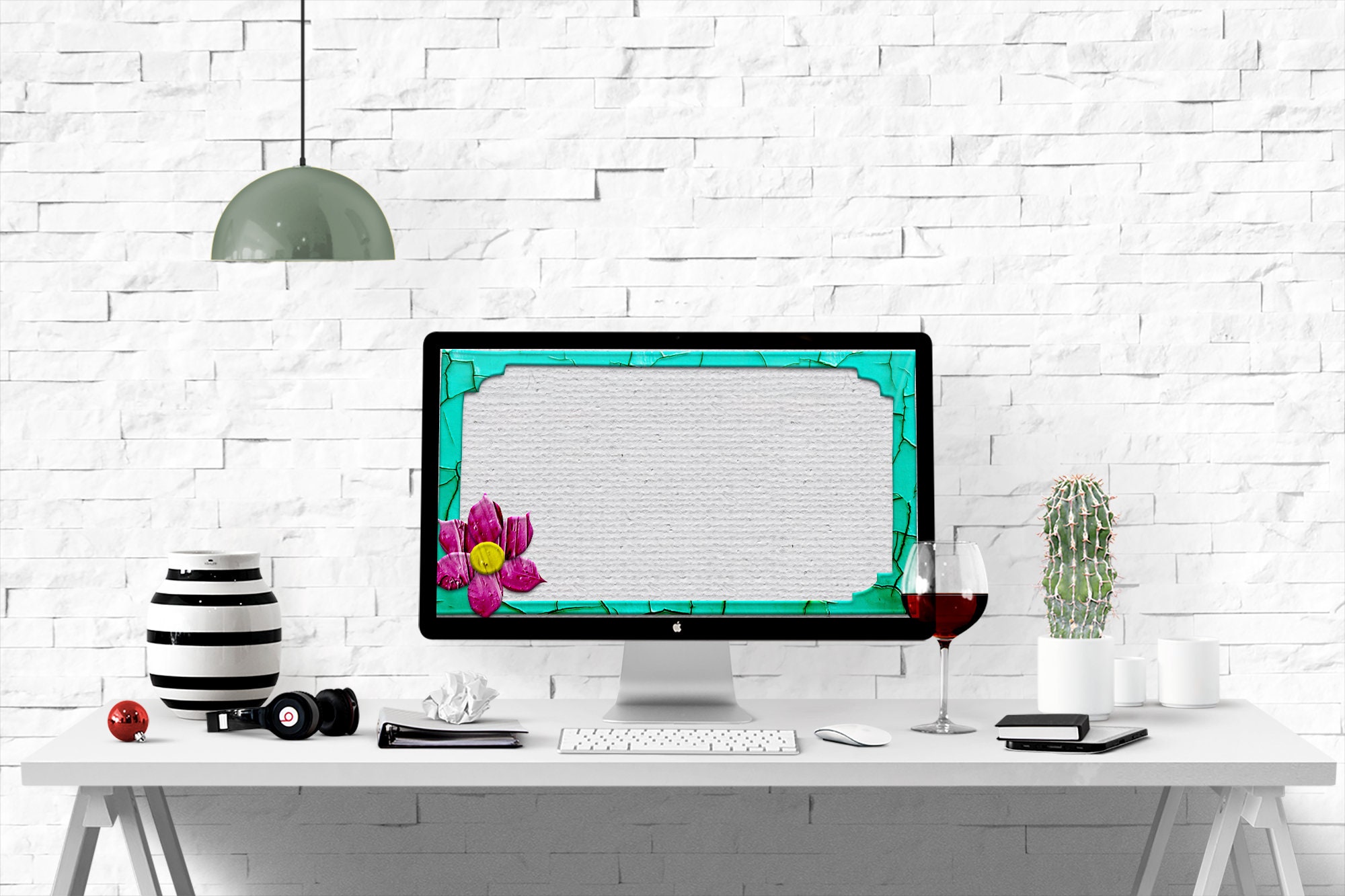 Painted Frames Desktop Wallpaper - Etsy