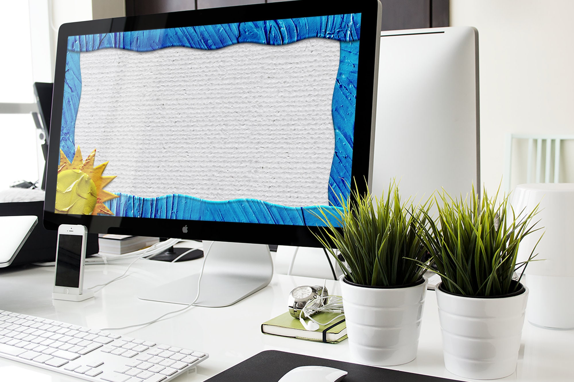 Painted Frames Desktop Wallpaper - Etsy