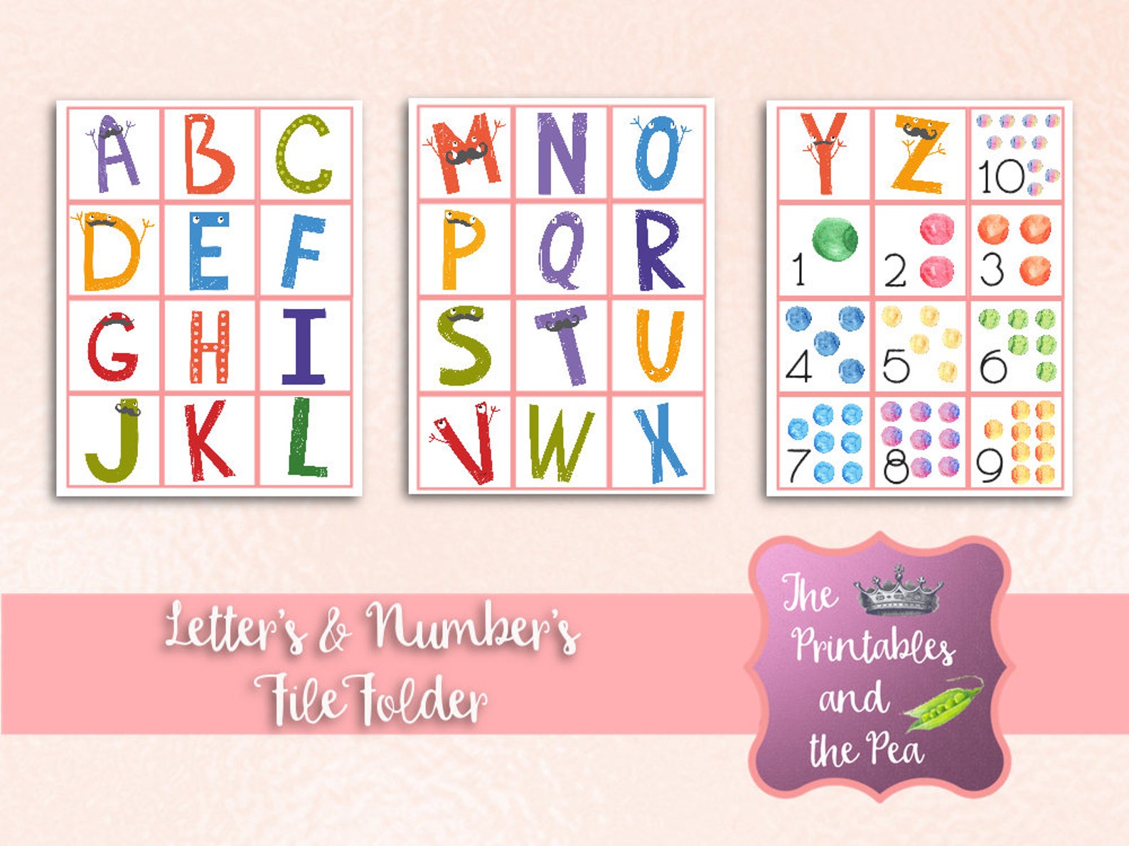 File Folder Fun Letters With Free Bonus - Etsy