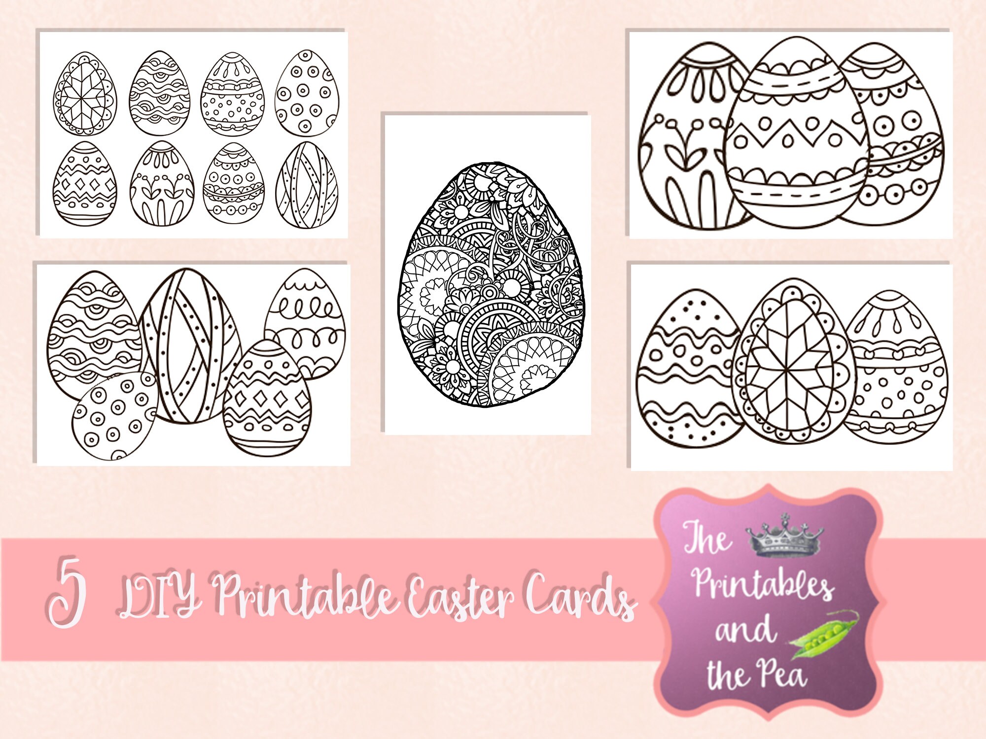 DIY Printable Easter Cards - Etsy