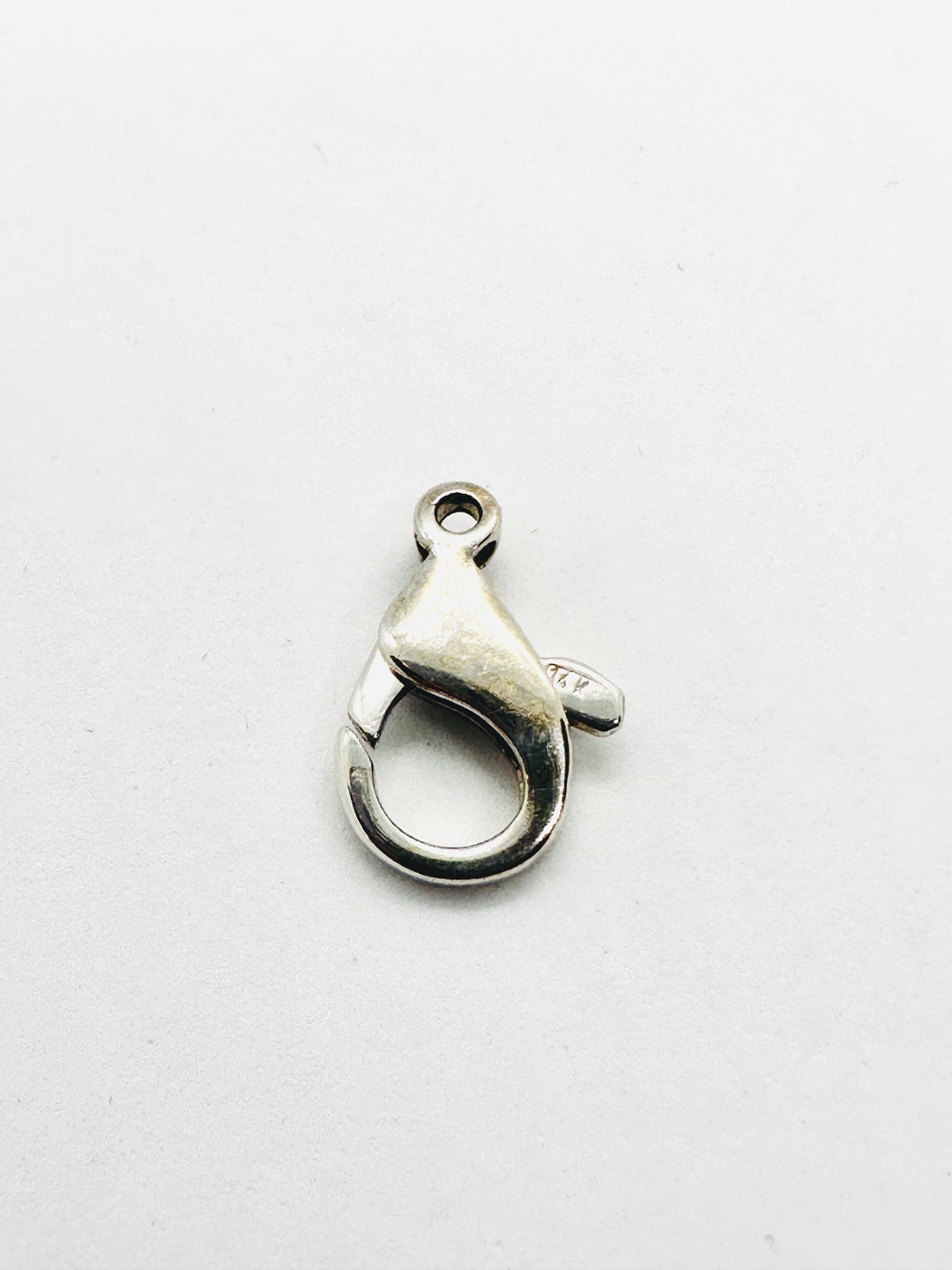 Vintage 14K White Gold Large Trigger Lobster Clasp, 15.5mm L X 8.7mm W ...