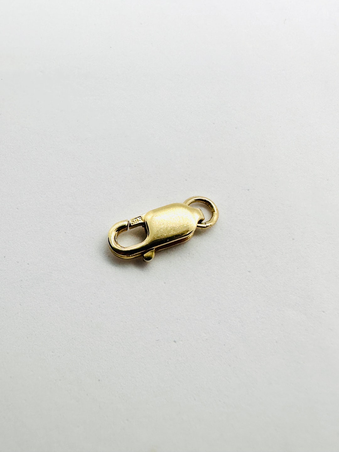 14K Yellow Gold Lobster Clasp With Jump Ring, 11.75mm Long X 4.3mm Wide ...